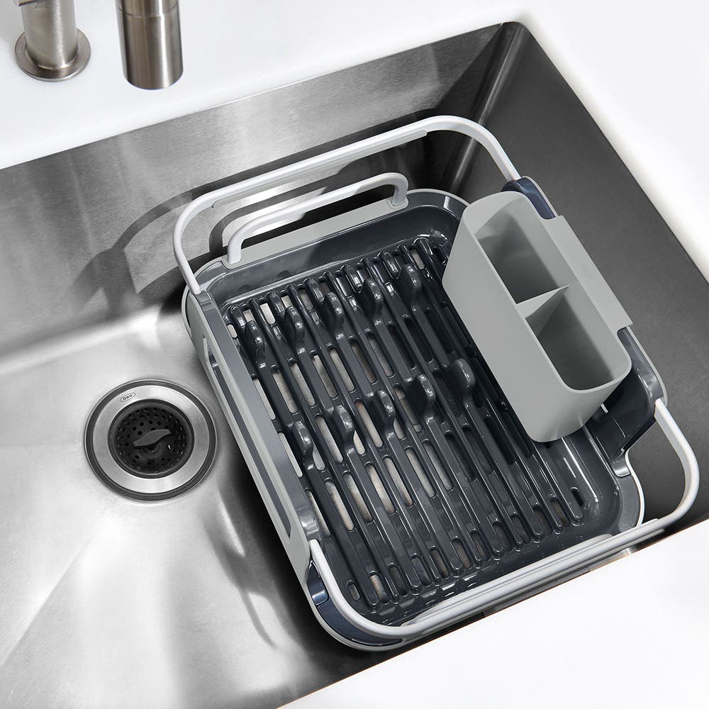 OXO Good Grips 'Rust-Proof Aluminum' Dish Rack Over-The-Sink | Kitchen ...